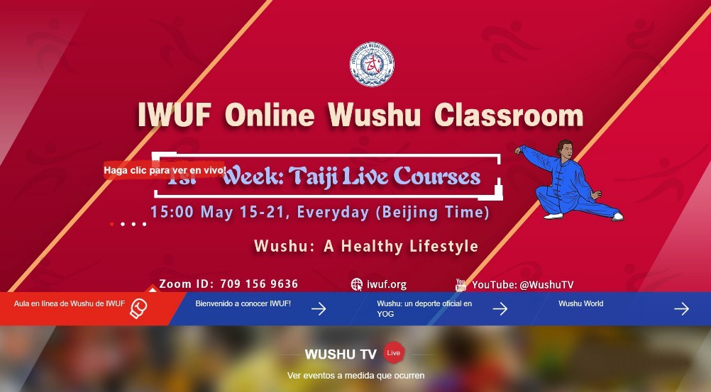 Federación Internacional de Wushu dará clases online de taichi y wushu ...