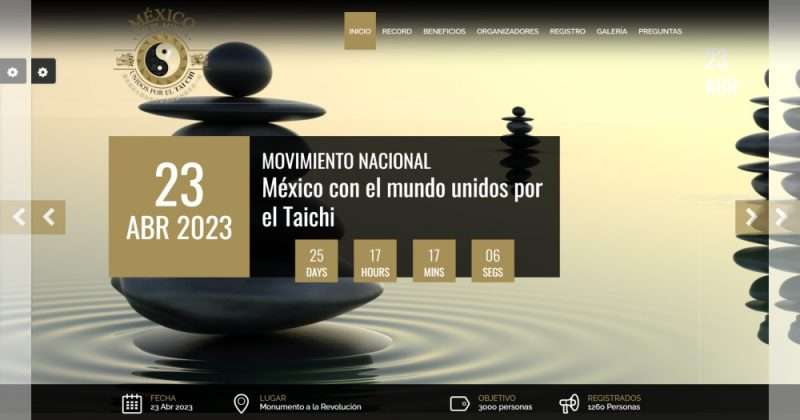 Ya se tiene página oficial de registro a Mega Clase Taichi 2023 Monumento a la Revolución 2023 ...
